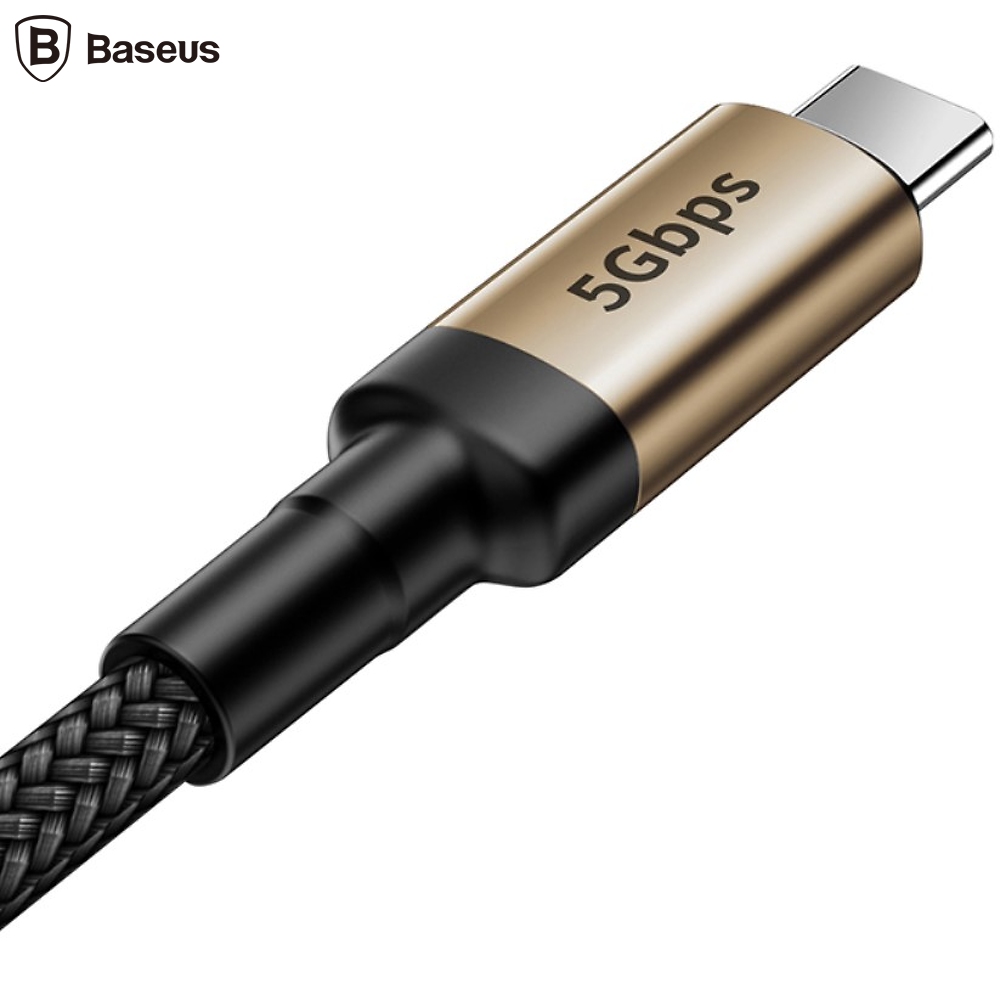 Cablu Type-C PD3.1 Gen1 (5Gbps) 60W(20V/3A) - Baseus KLF 1m Gold ...