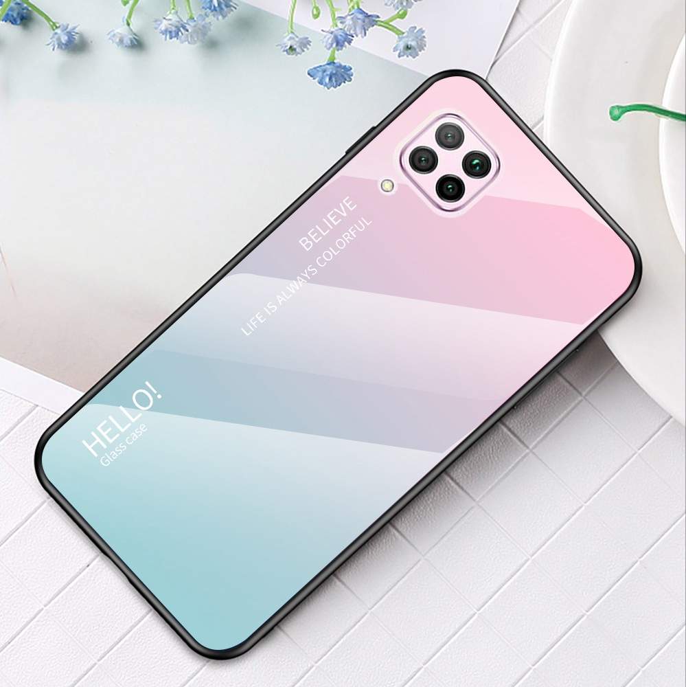 Husa Huawei P40 lite / nova 7i / nova 6 SE - CUBZ Glass Case Pink ...