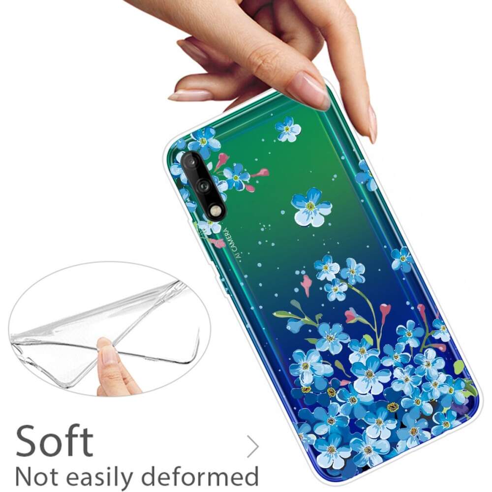 Husa Huawei P40 Lite E / Y7p - Gel TPU Blue Flower CUBZ - Livrare 24h