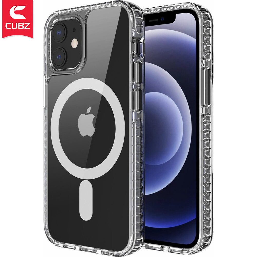 Husa iPhone 12 Pro Max - Hybrid Shell Case with MagSafe Black CUBZ ...