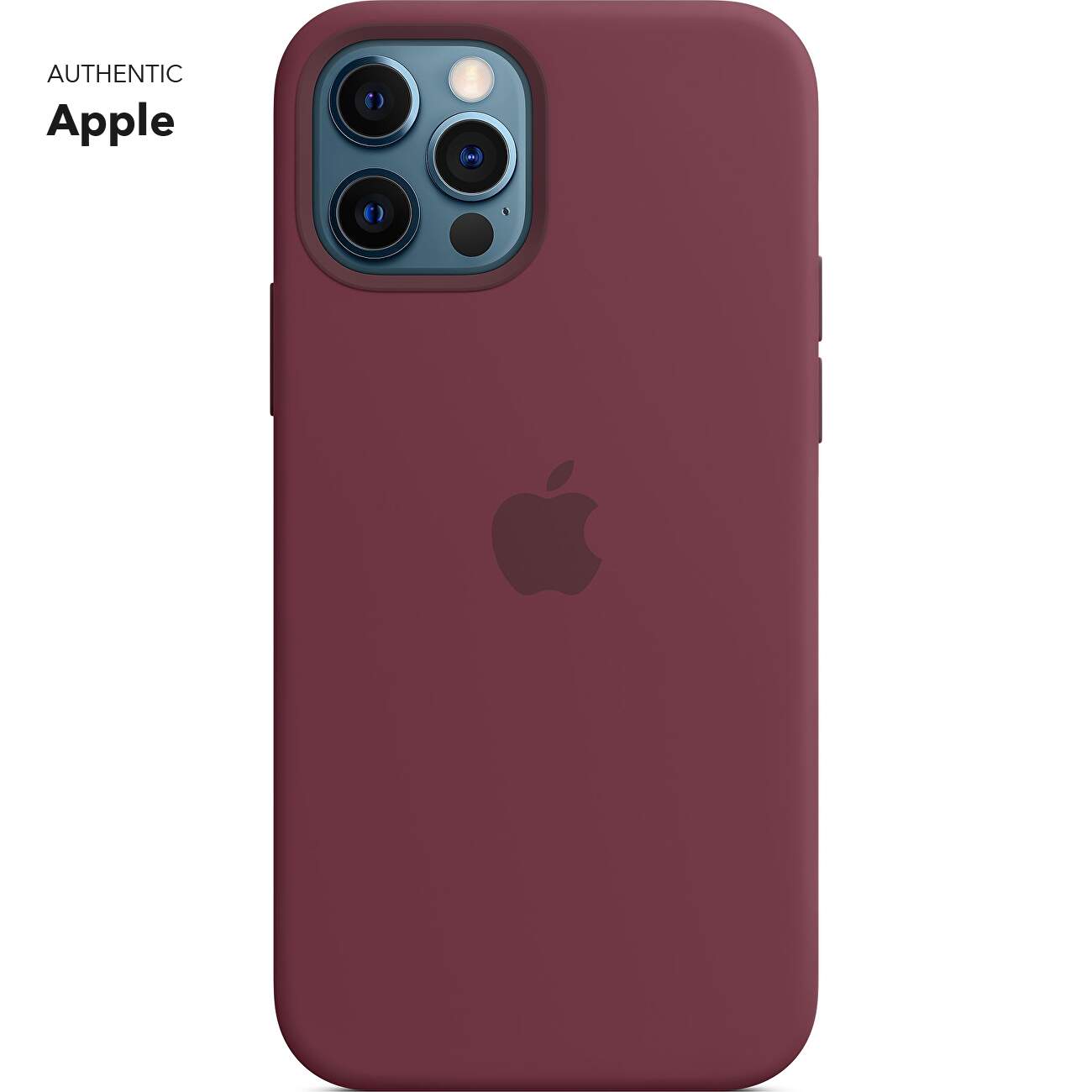 Husa originala Apple - iPhone 12 si 12 Pro Silicone Case Plum cu ...
