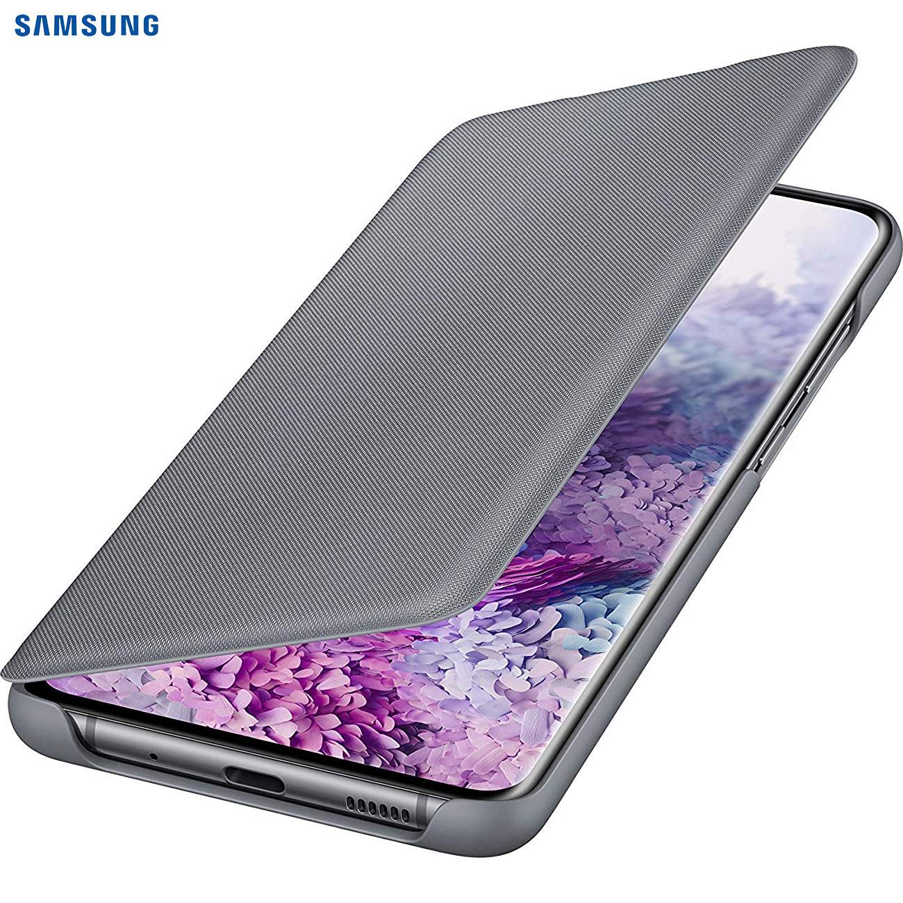 Husa originala Samsung Galaxy S20+ Plus - LED View Cover Grey EF ...
